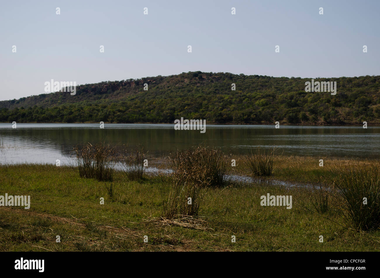 Scenic Of Dam Water's Edge CMD Photo Stock Photo - Alamy