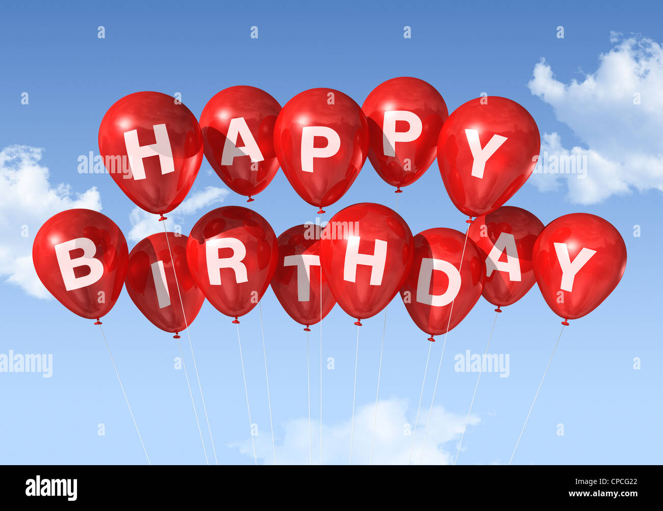 Red balloon message in sky hi-res stock photography and images - Alamy