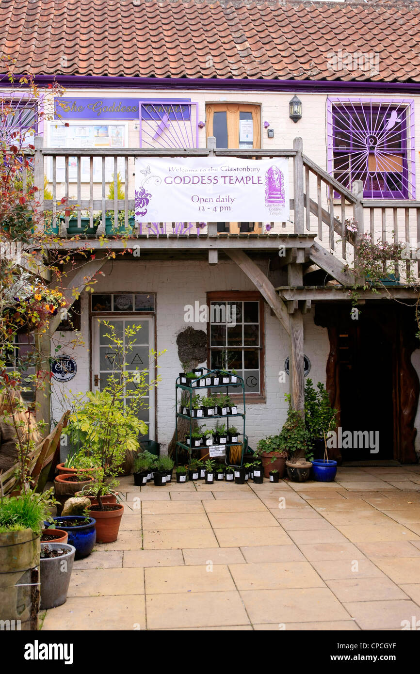 Goddess Temple of healing and faith in a Glastonbury high street ...