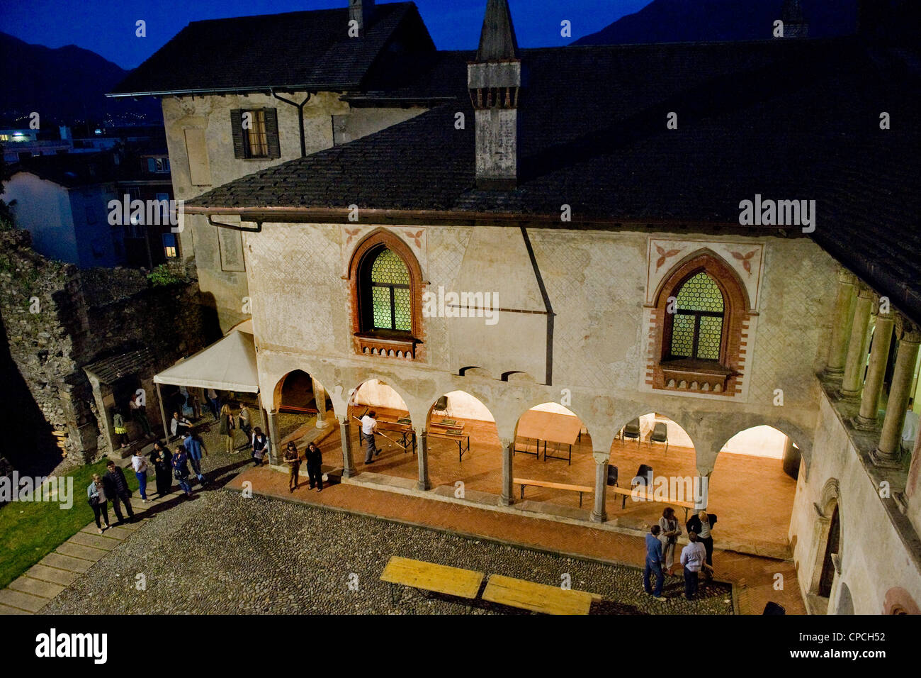 Switzerland, Canton Ticino, Locarno, Visconteo castle Stock Photo - Alamy