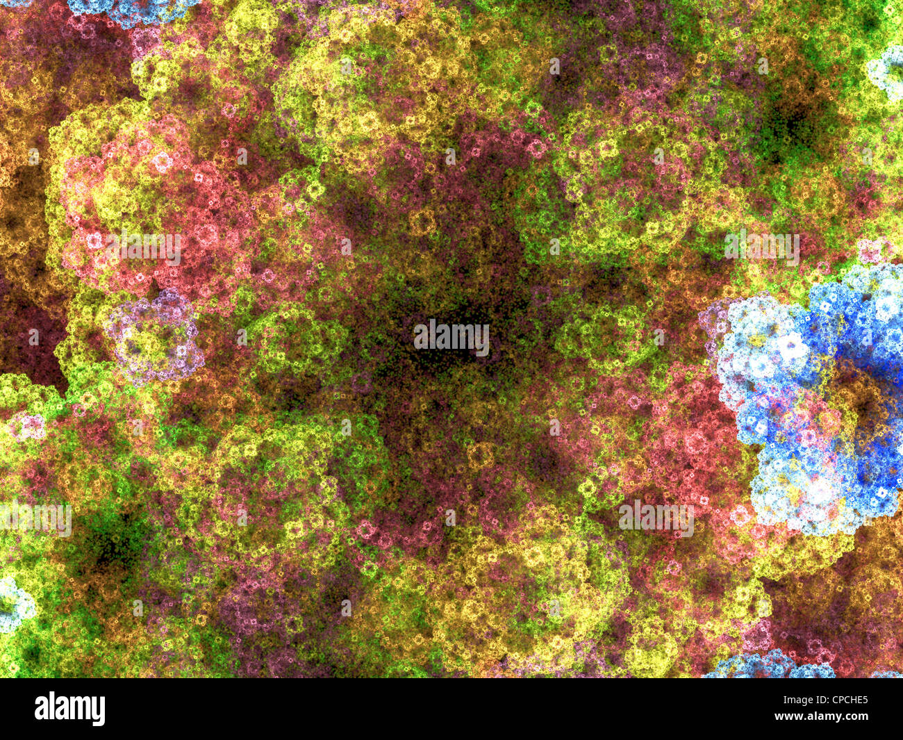 Math visualisation known as cosmic recursive fractal flame Stock Photo ...