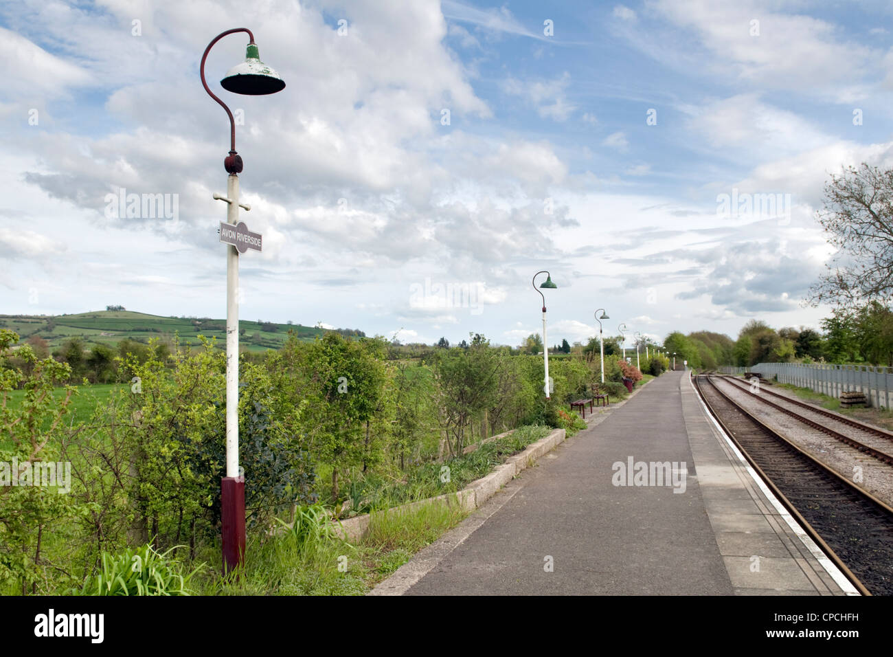 Avon riverside station on the Avon valley railway line near Saltford ...