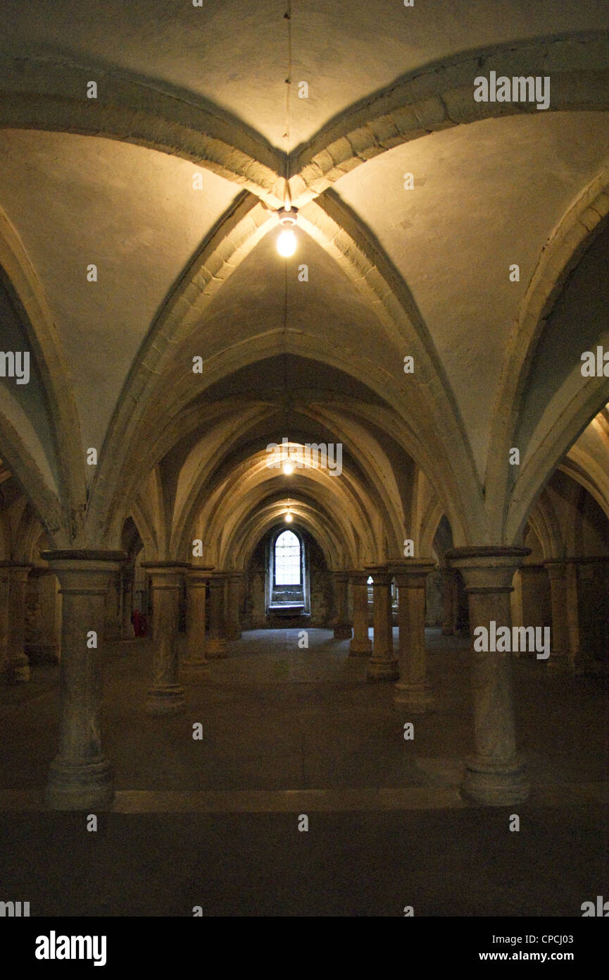 Rochester cathedral crypt, Kent, England Stock Photo - Alamy