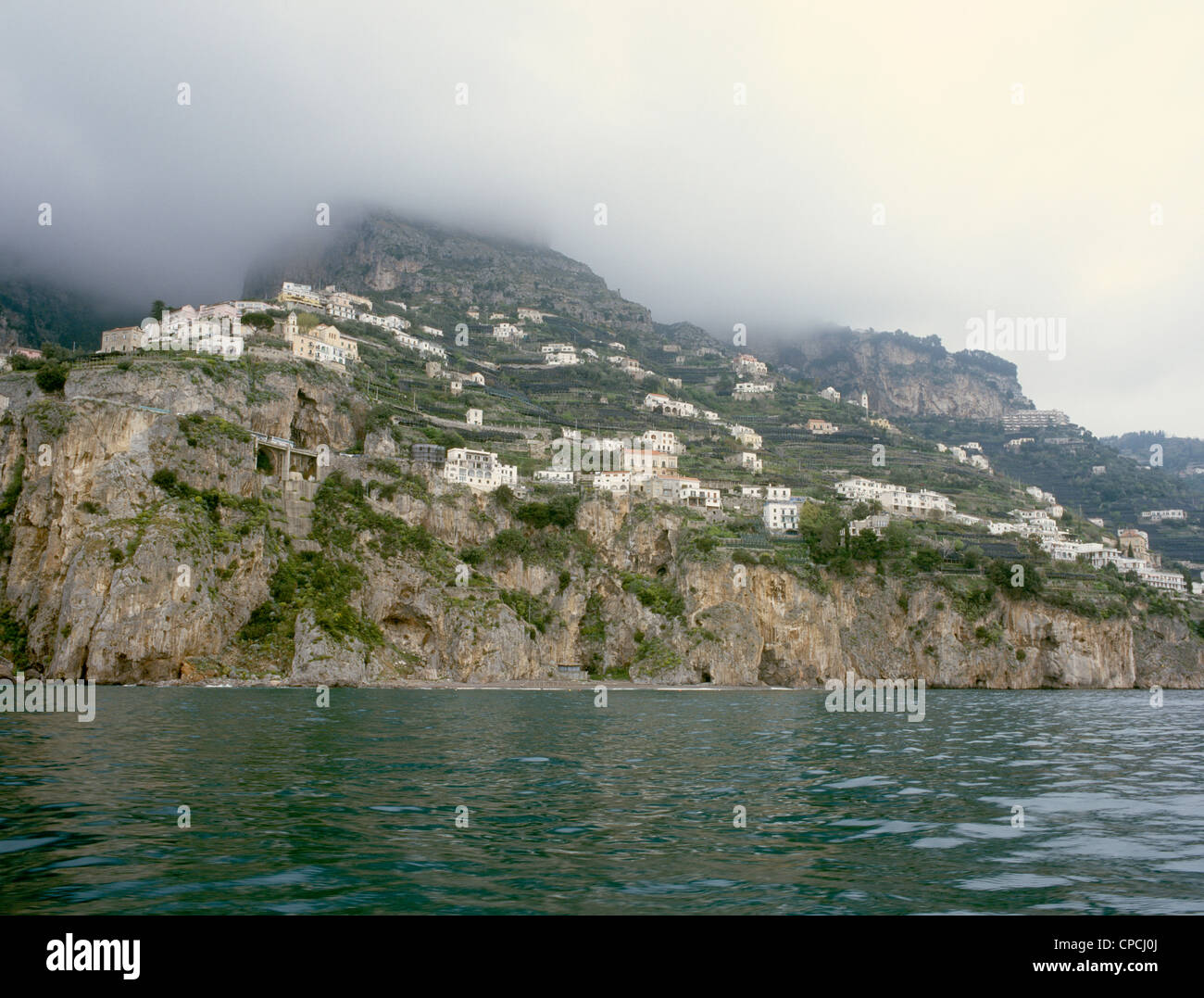 Italy Campania Amalfi Coast Coastal Scene Stock Photo - Alamy