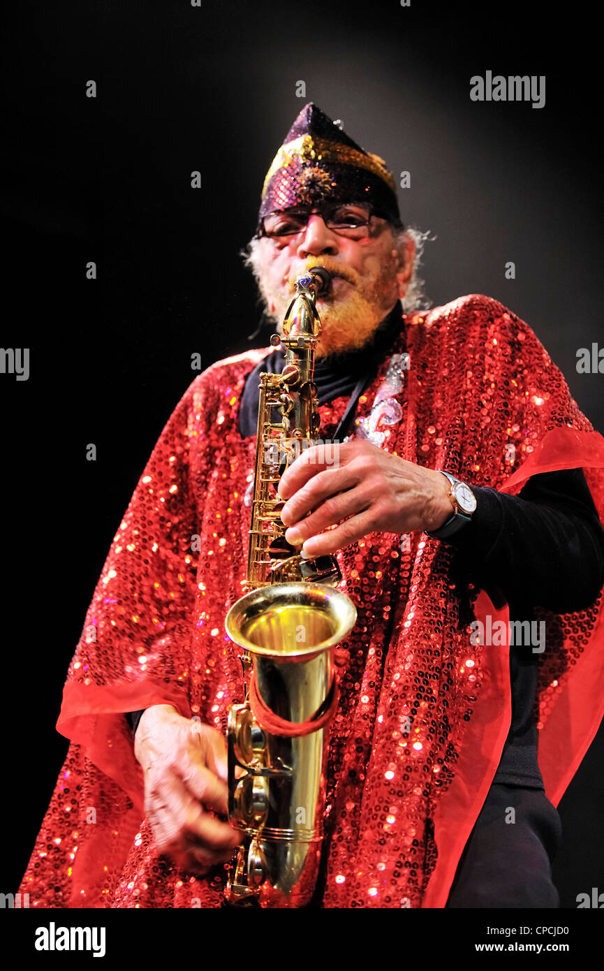 THE SUN RA ARKESTRA, Marshall Allen, (director, alto sax, flute, )sun ...
