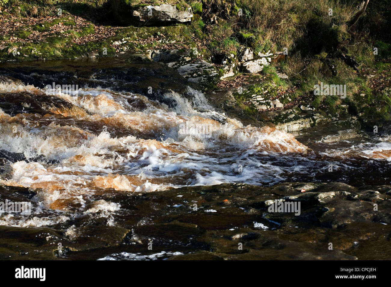 The River Ribble Stainforth Force Stainforth Settle Yorkshire Dales ...