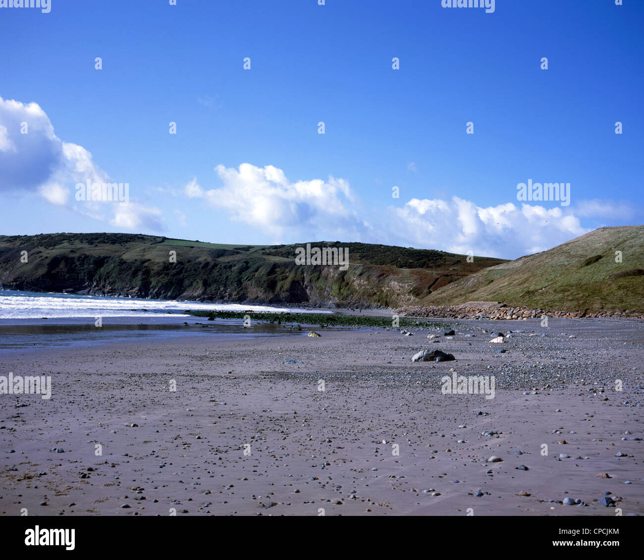 The sandy beach at Aberdaron LLeyn Peninsula Gwynedd Wales Stock Photo ...