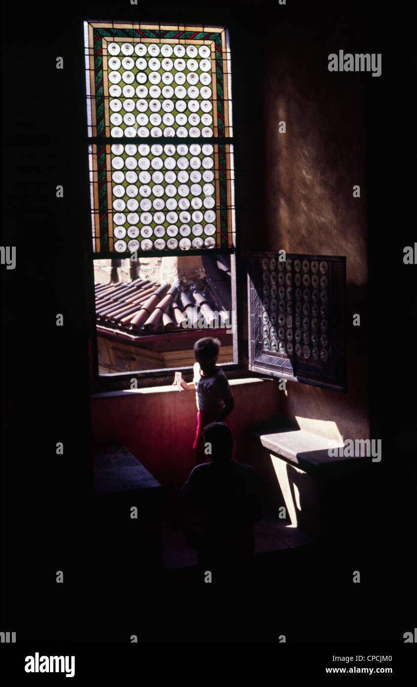 Prague - Czech capital in last decade of communist regime. Photo taken ...