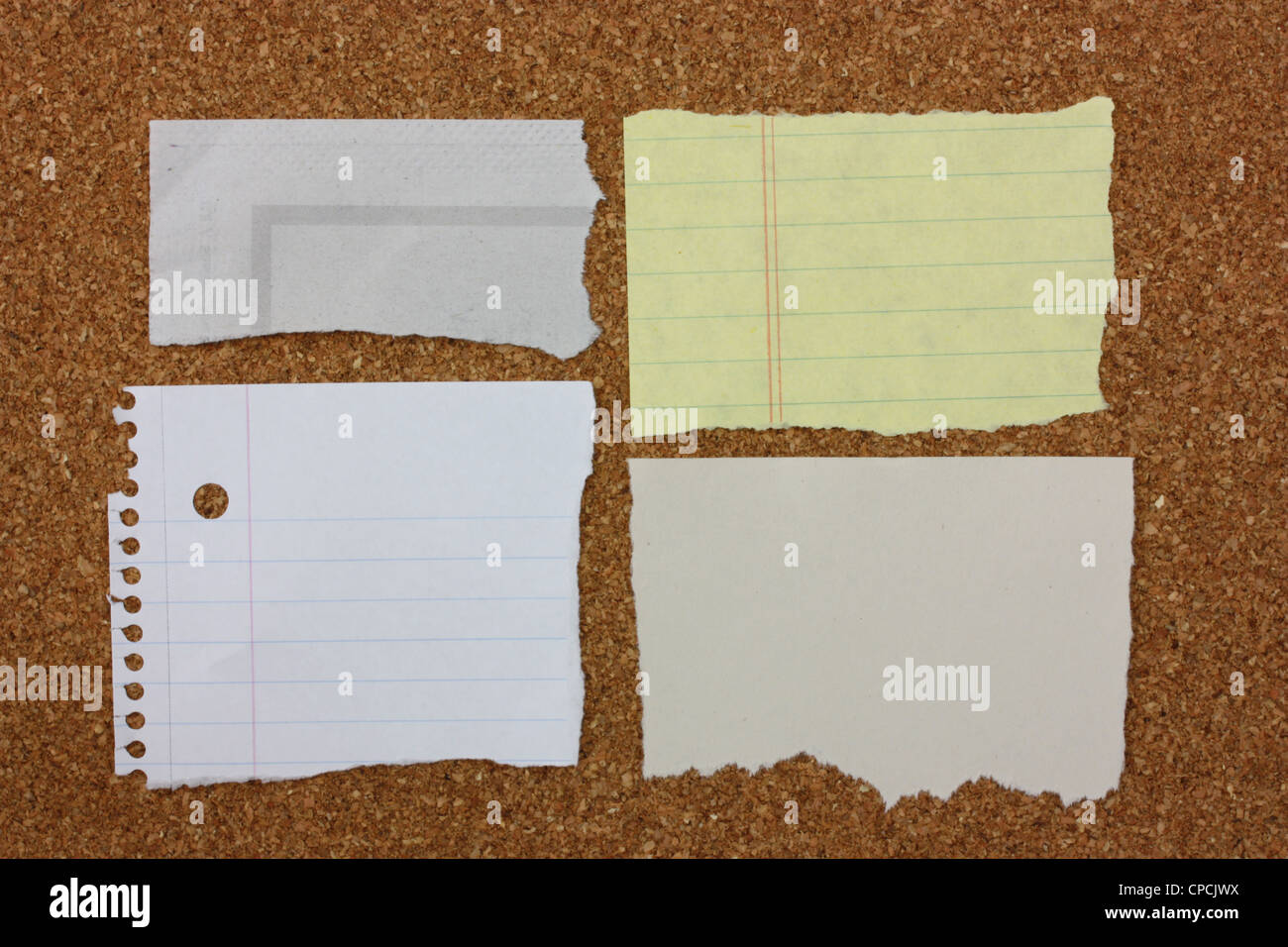 4 Types Of Paper Used For Backgrounds Stock Photo - Alamy