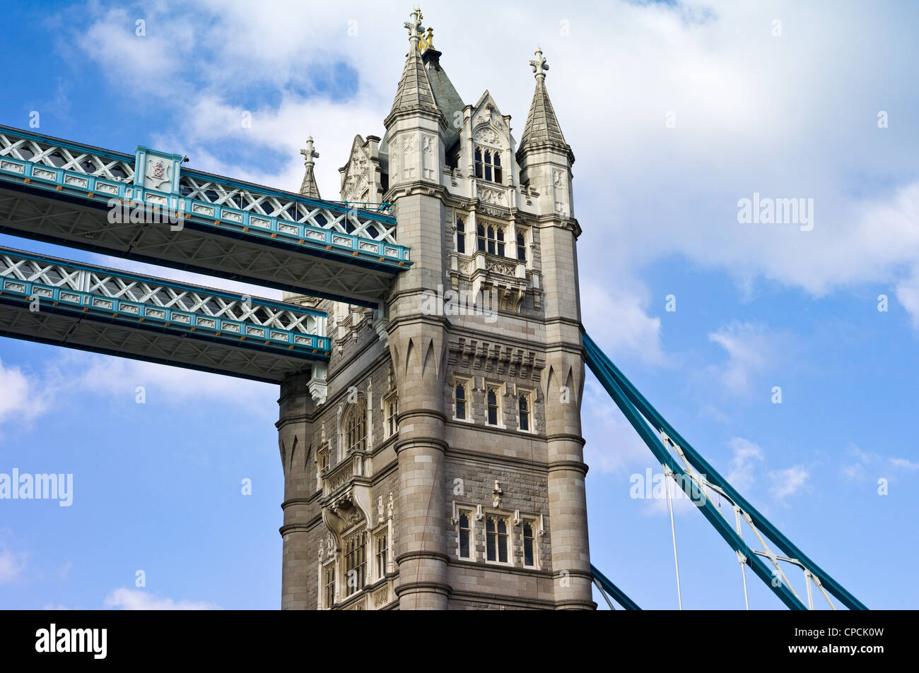 London seen from the Thames river, the Tower bridge Stock Photo - Alamy