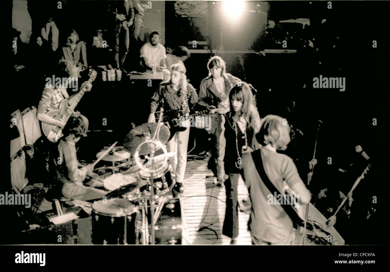 JEFFERSON AIRPLANE US rock group at an open air concert in New York ...