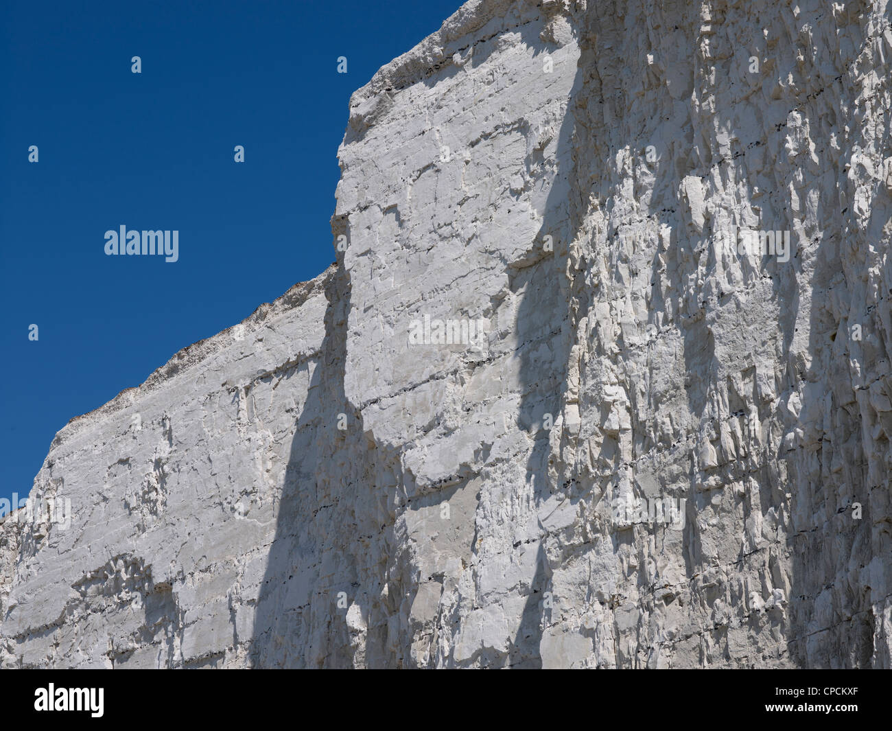 Vertical chalk cliffs of southern England Stock Photo - Alamy