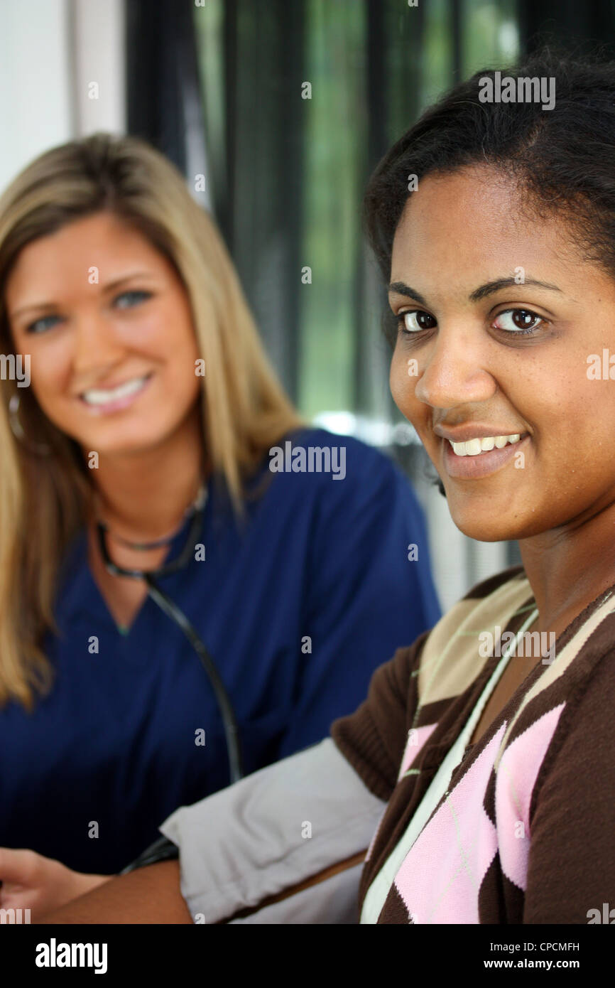 Nurse patient taking blood hi-res stock photography and images - Alamy