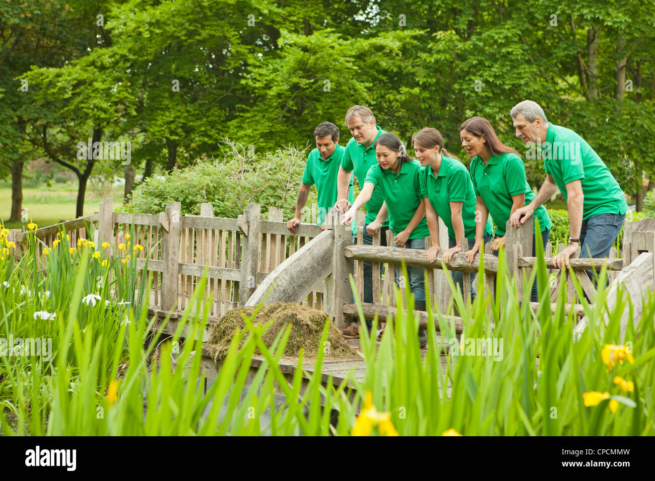 Peering over fence hi-res stock photography and images - Alamy