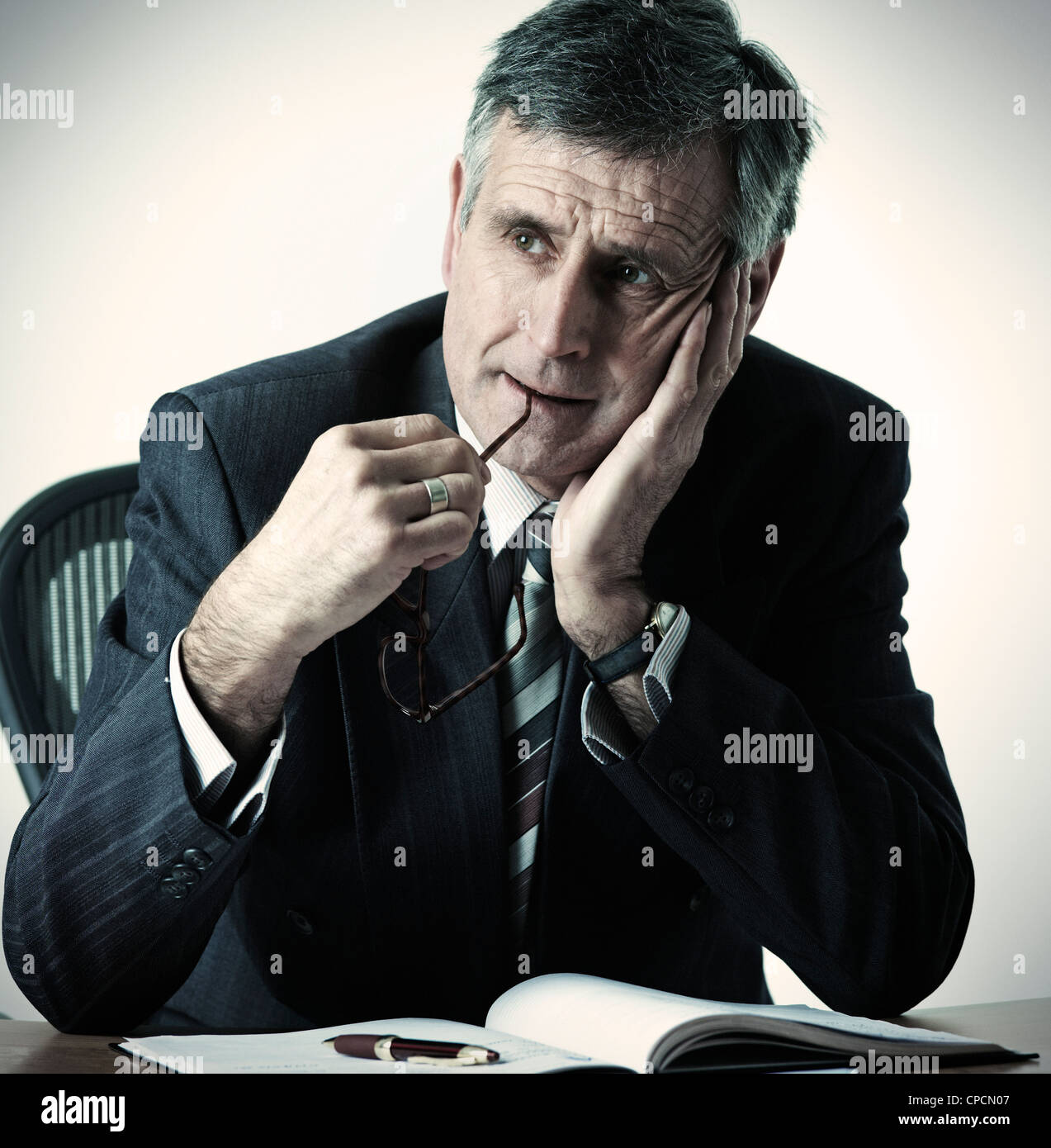 Nervous hands seated hi-res stock photography and images - Alamy