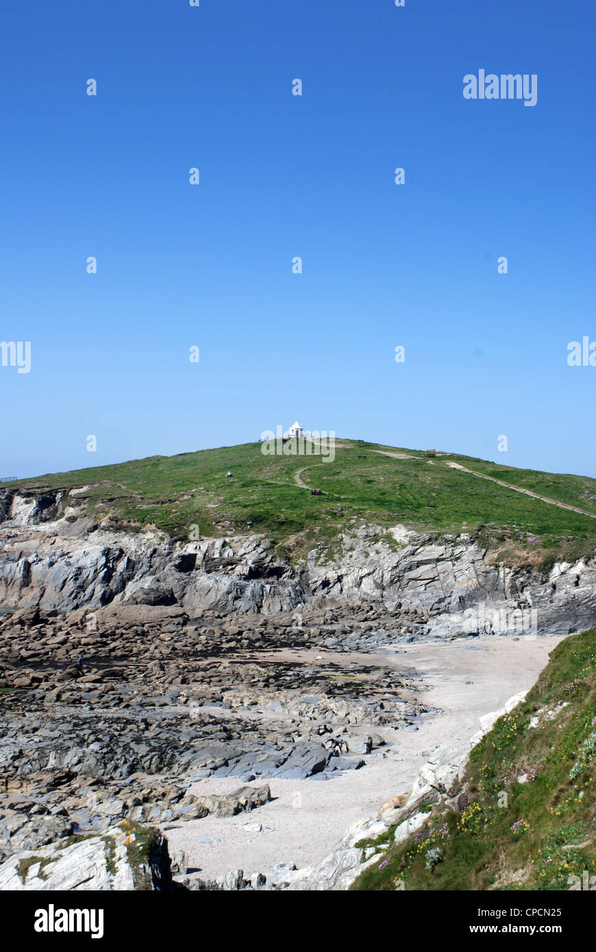 Building on headland Stock Photo - Alamy