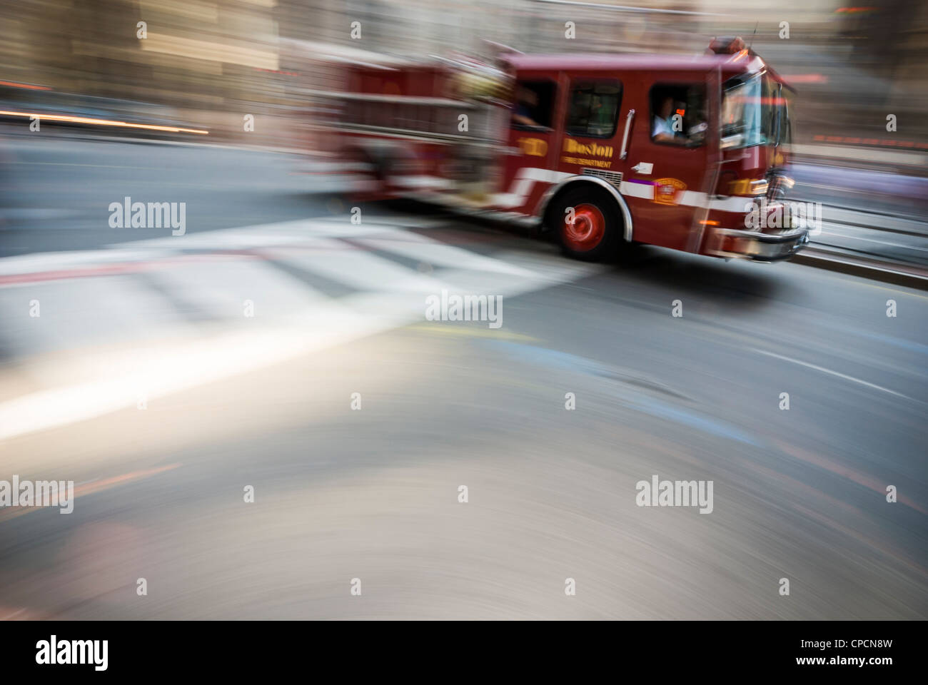 Boston fire truck hi-res stock photography and images - Alamy
