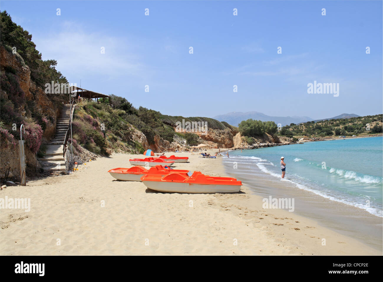 Voulisma Beach (aka Golden Beach) at Istron Kalo Horia, Gulf of ...