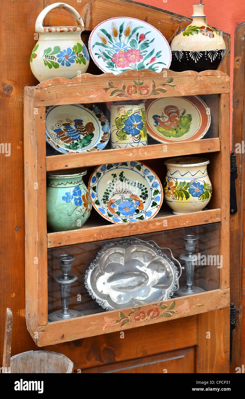 Romanian traditional pottery from Sighisoara, Transylvania Stock Photo ...