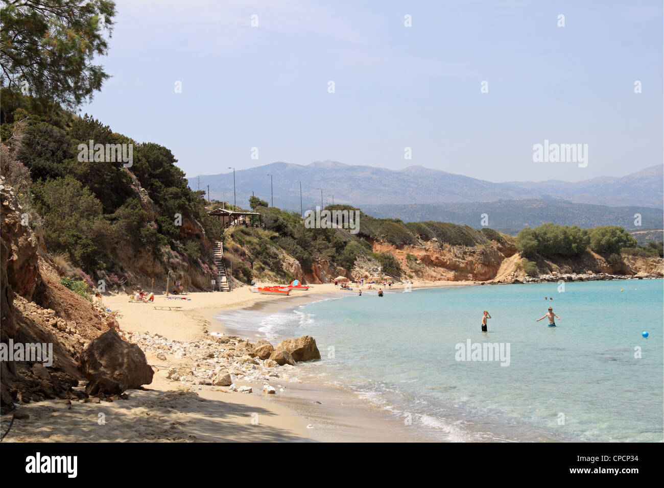 Voulisma Beach (aka Golden Beach) at Istron Kalo Horia, Gulf of ...