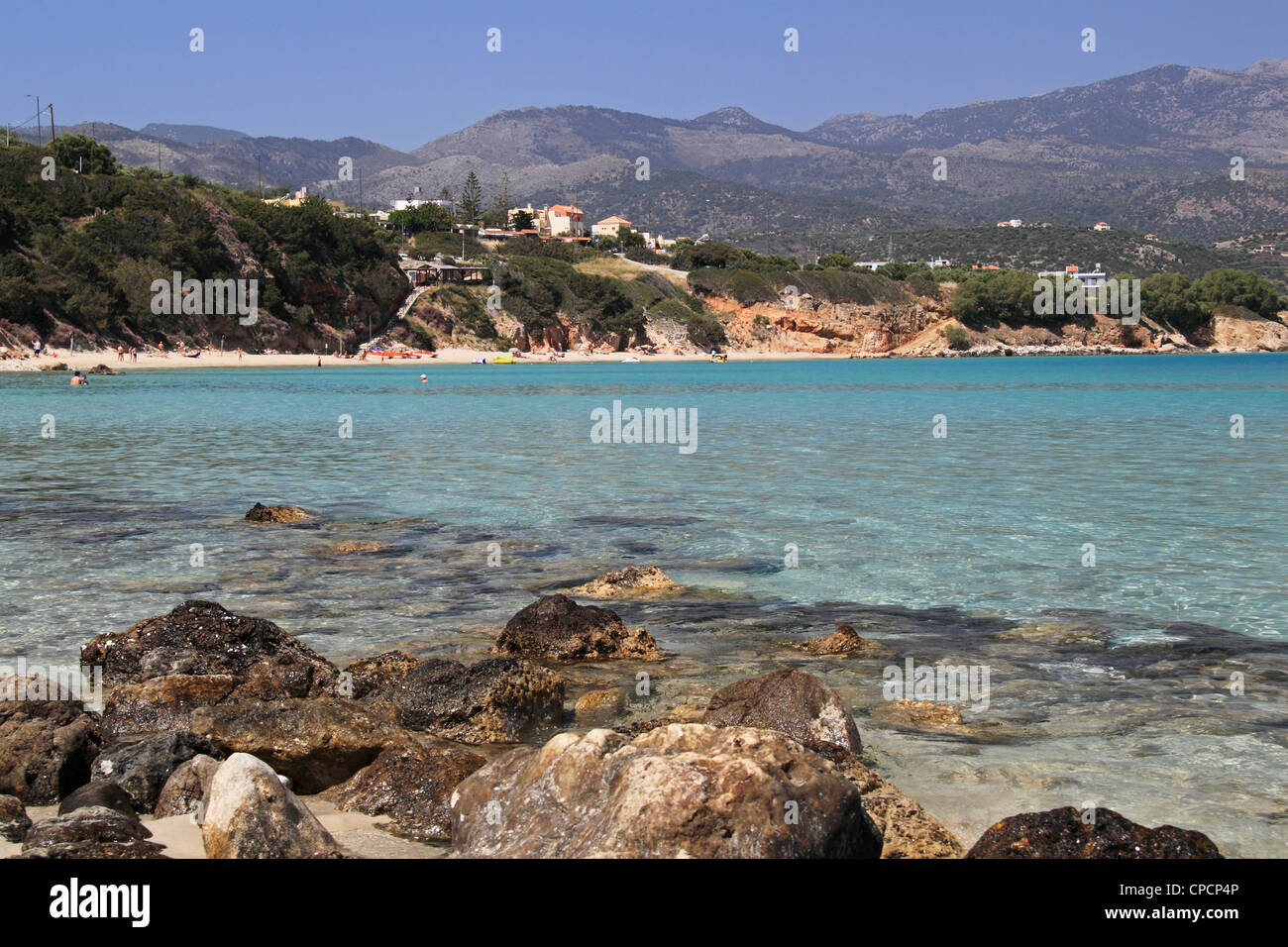 Voulisma Beach (aka Golden Beach) at Istron Kalo Horia, Gulf of ...