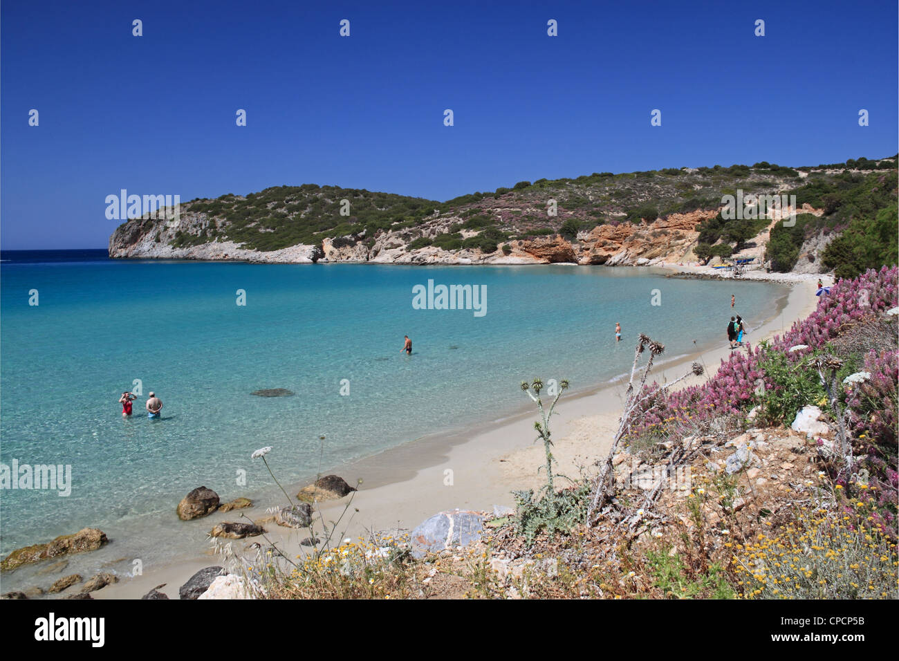 Voulisma Beach (aka Golden Beach) at Istron Kalo Horia, Gulf of ...