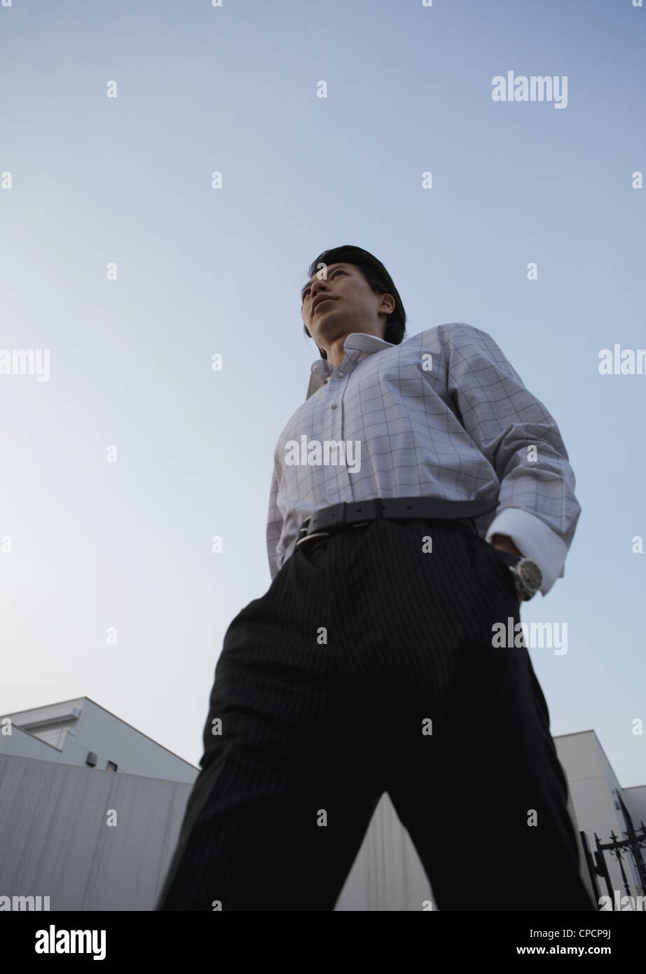 Middle-aged man going out Stock Photo - Alamy