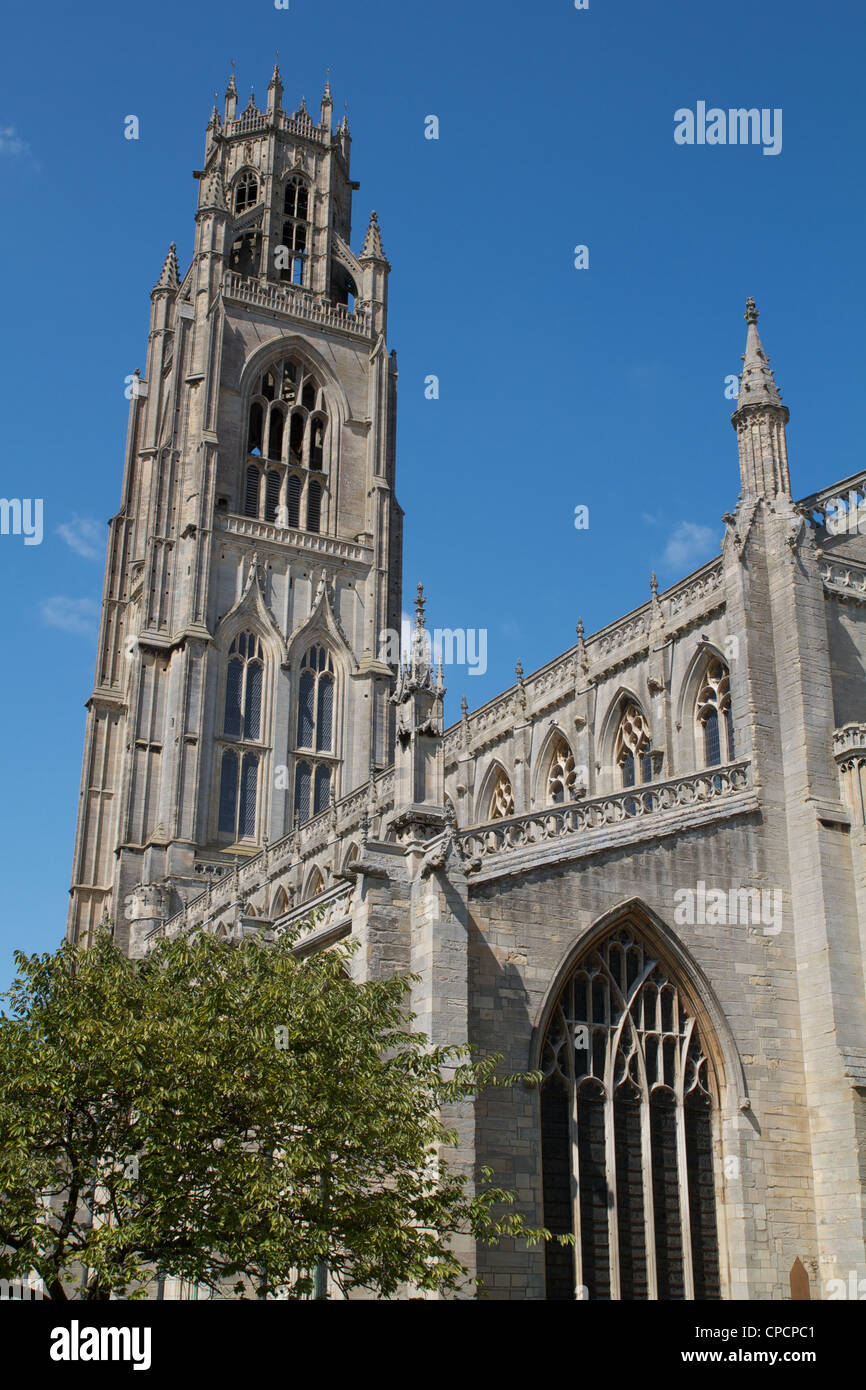 Boston cathedral in Boston, Lincolnshire, England. Home of the founding ...