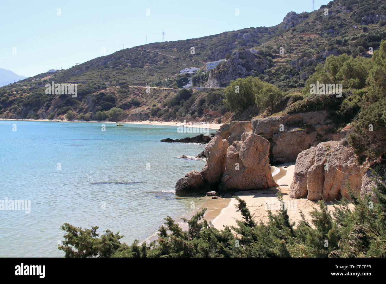 Voulisma Beach (aka Golden Beach) at Istron Kalo Horia, Gulf of ...