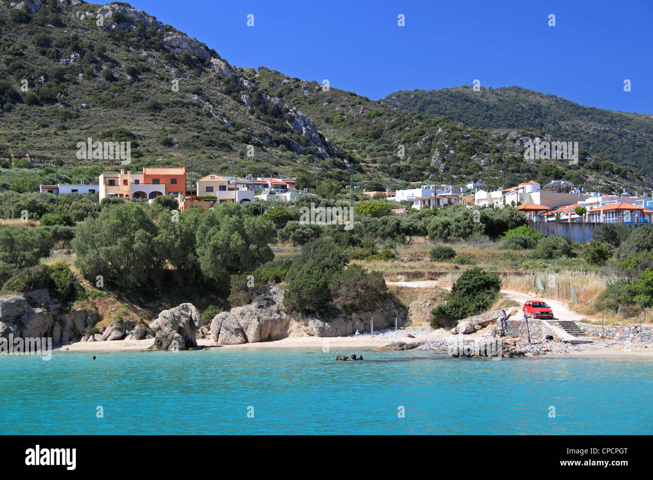 Voulisma Beach (aka Golden Beach) at Istron Kalo Horia, Gulf of ...