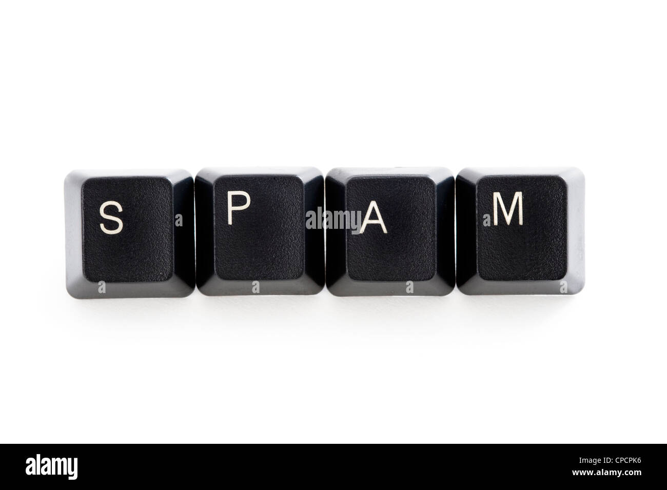 computer keys spelling the word spam on white background Stock Photo ...