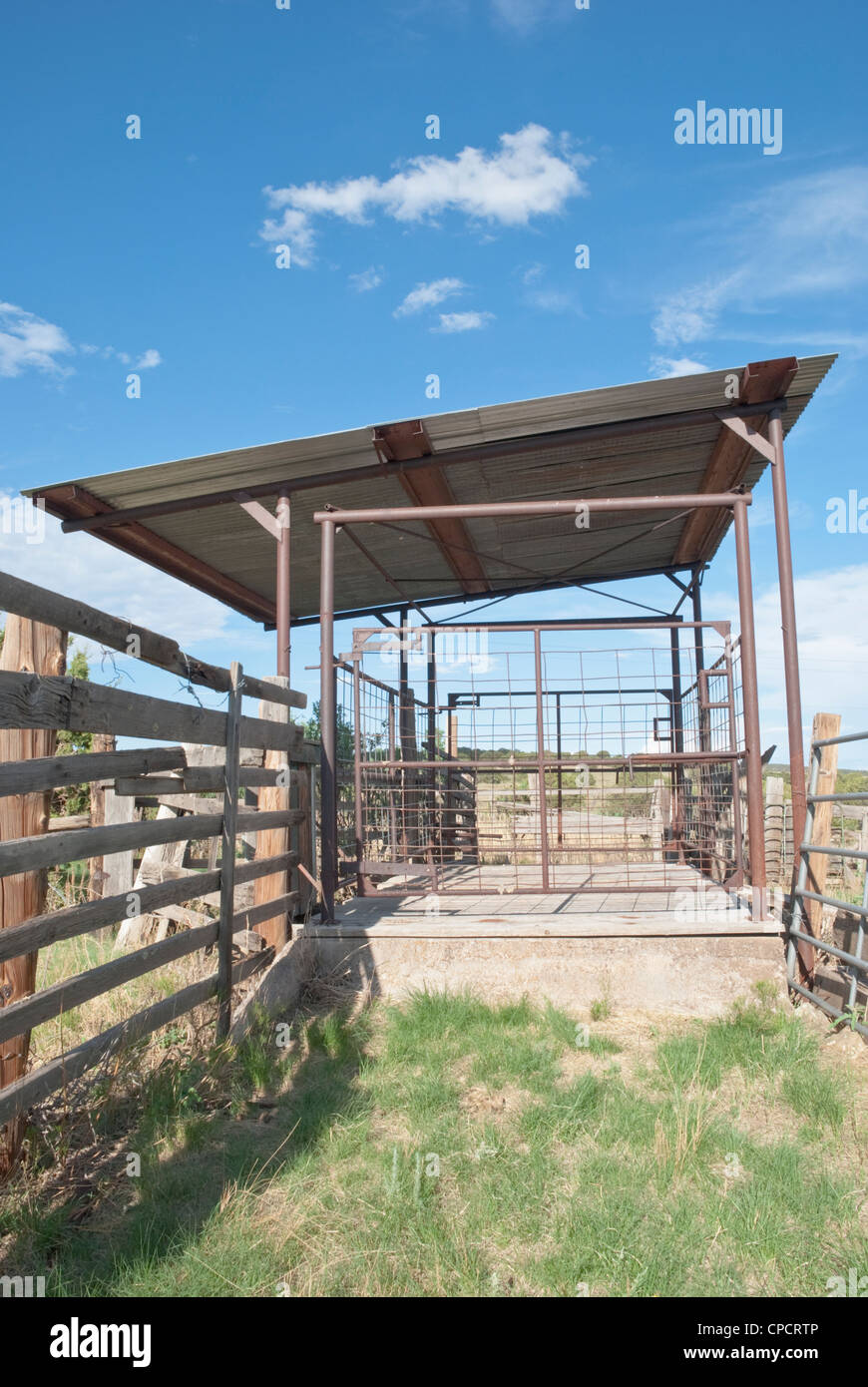 Many fences and gates are used on cattle ranches Stock Photo - Alamy