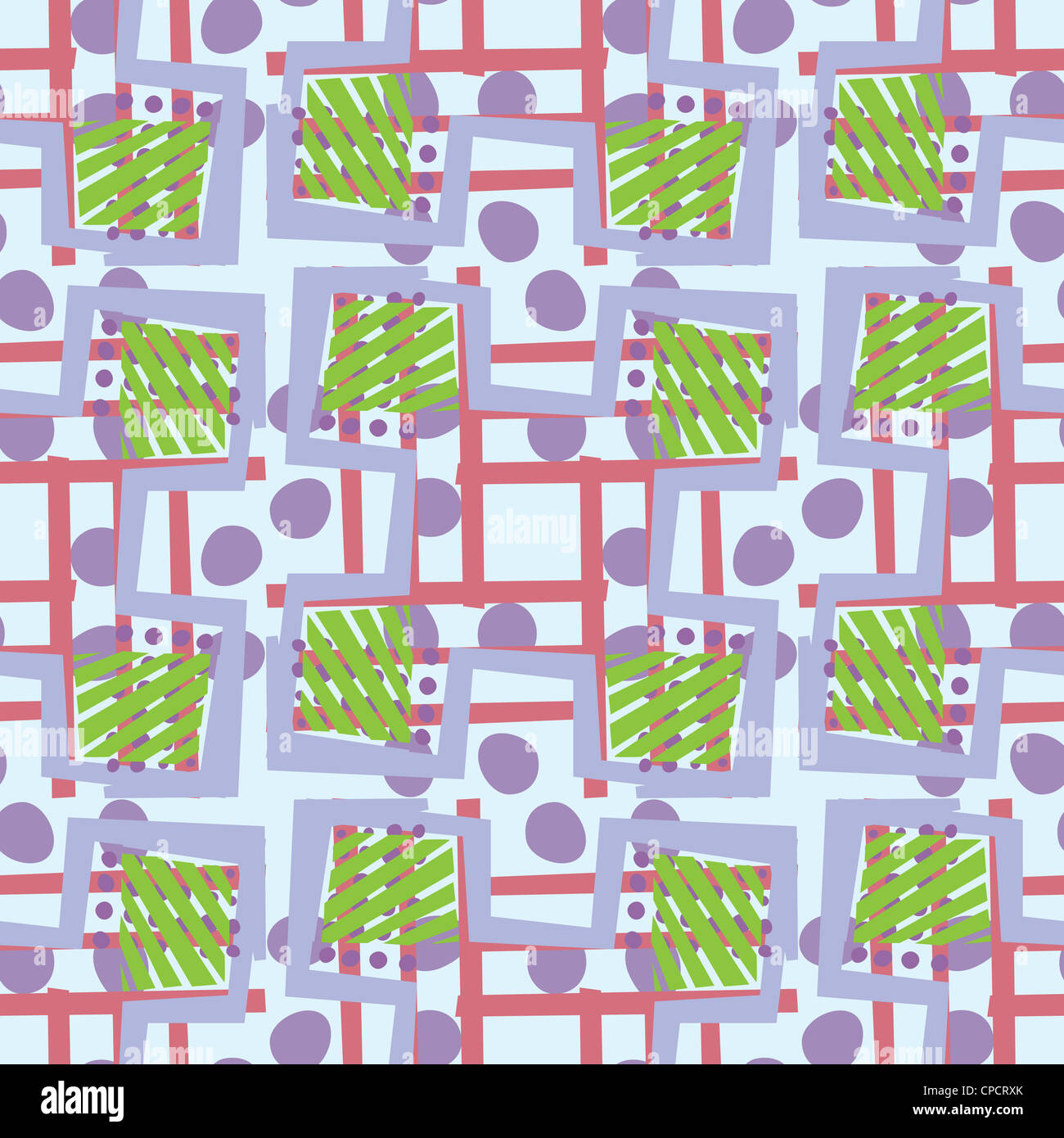 Seamless pattern with green diagonal lines and cross shapes Stock Photo ...