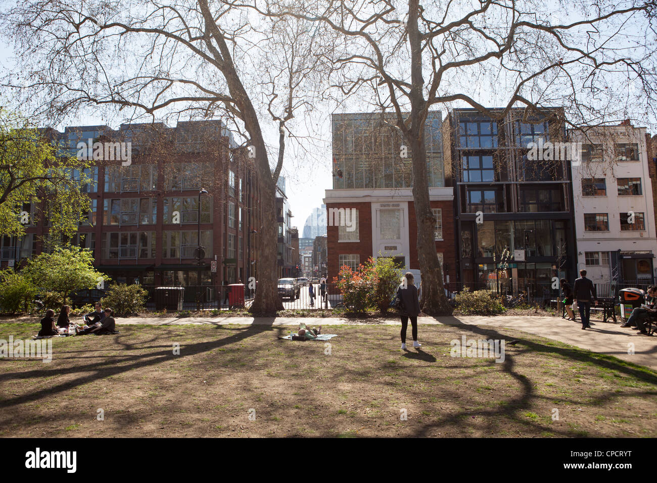 Hoxton Square East London UK Stock Photo - Alamy