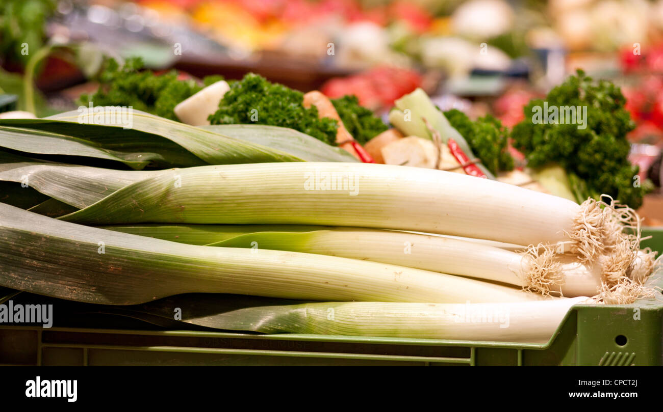 Leek market hi-res stock photography and images - Alamy