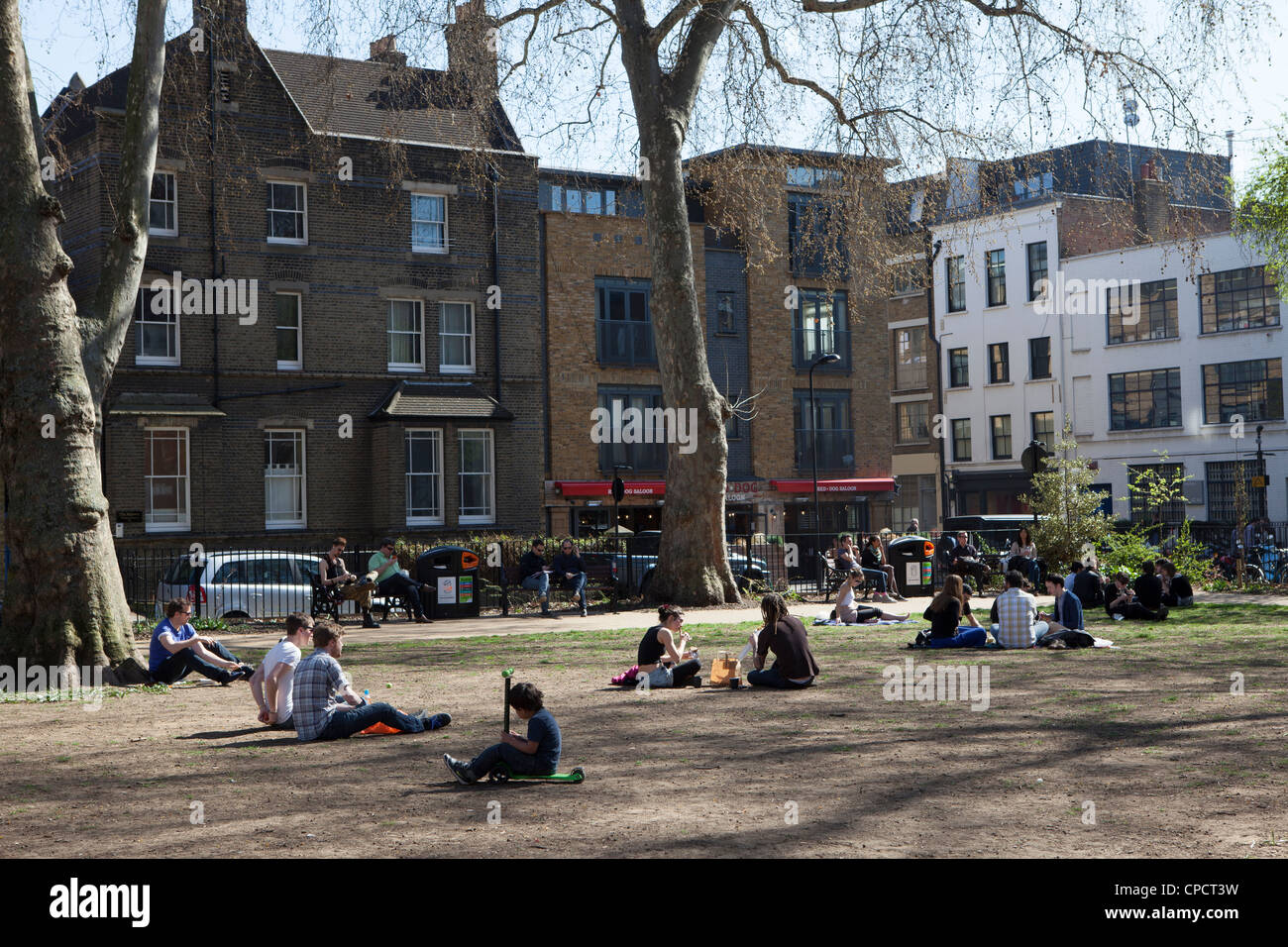 Hoxton Square East London UK Stock Photo - Alamy
