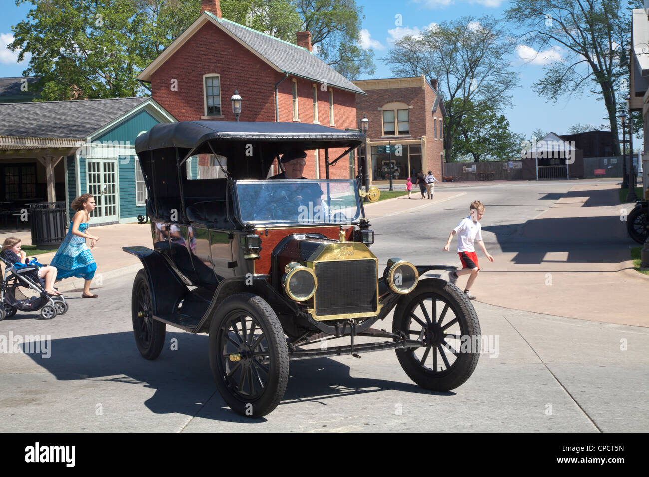 Ford Model T at Greenfield Village, Dearborn, Detroit, Michigan Stock ...