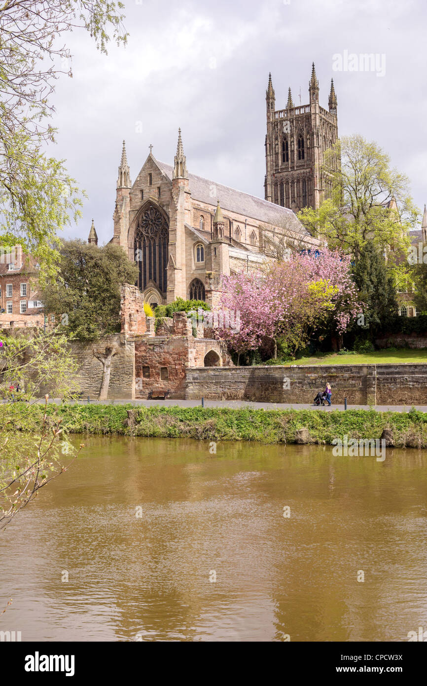 old church with river Stock Photo - Alamy