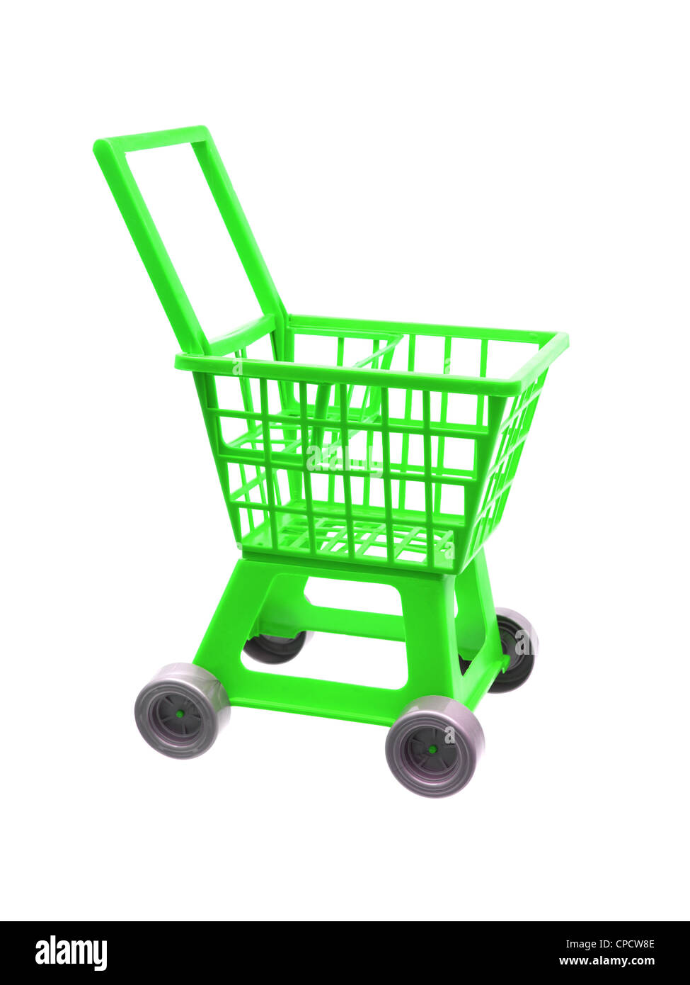 A shopping trolley isolated against a white background Stock Photo - Alamy