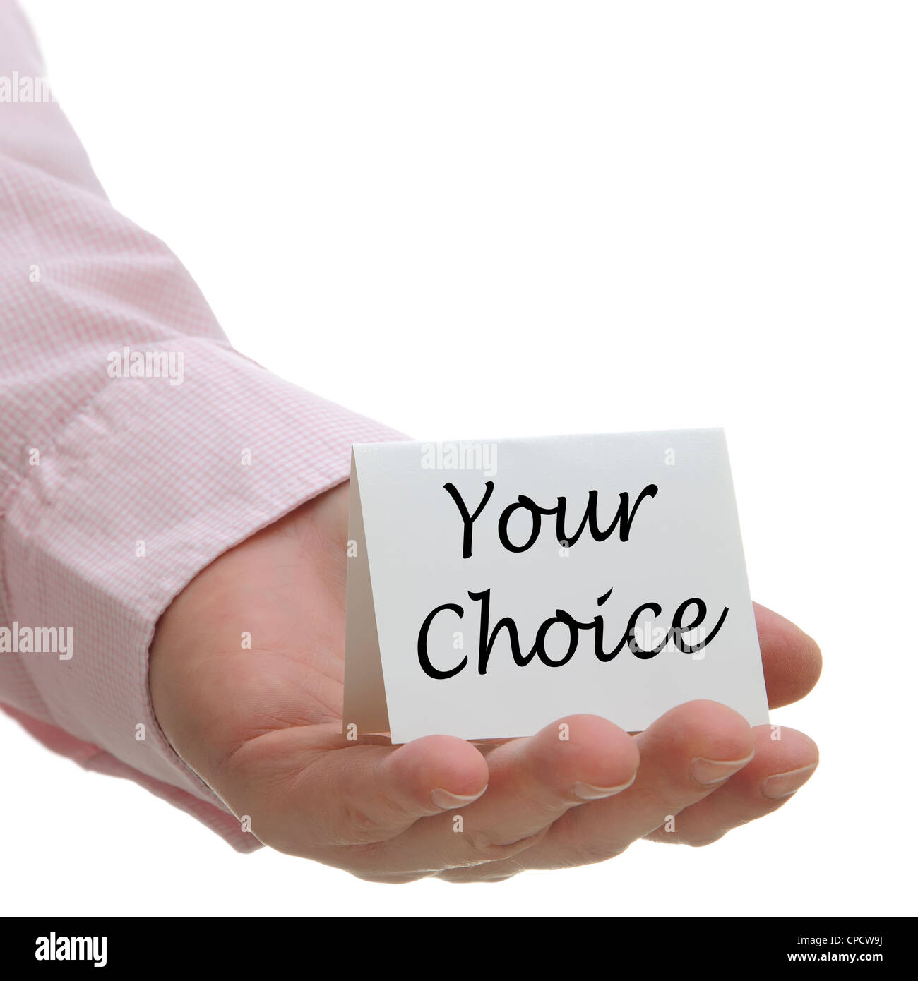 Your Choice - Sign Series Stock Photo - Alamy