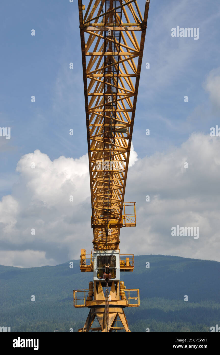 Macro building the Construction crane Stock Photo - Alamy