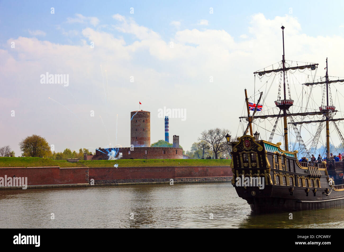 Reconstruction of the Sea Battle Stock Photo - Alamy