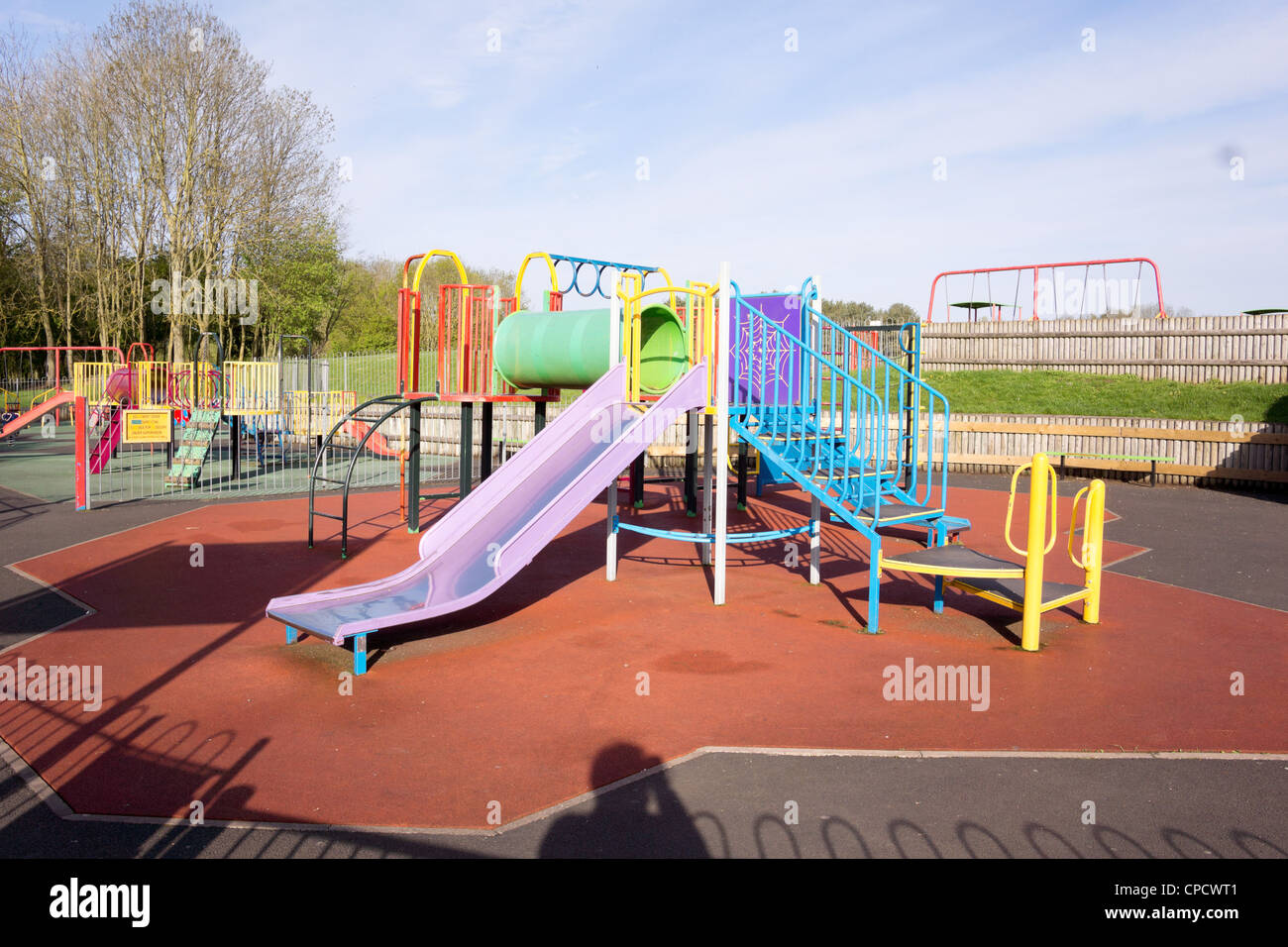 park with play area Stock Photo - Alamy