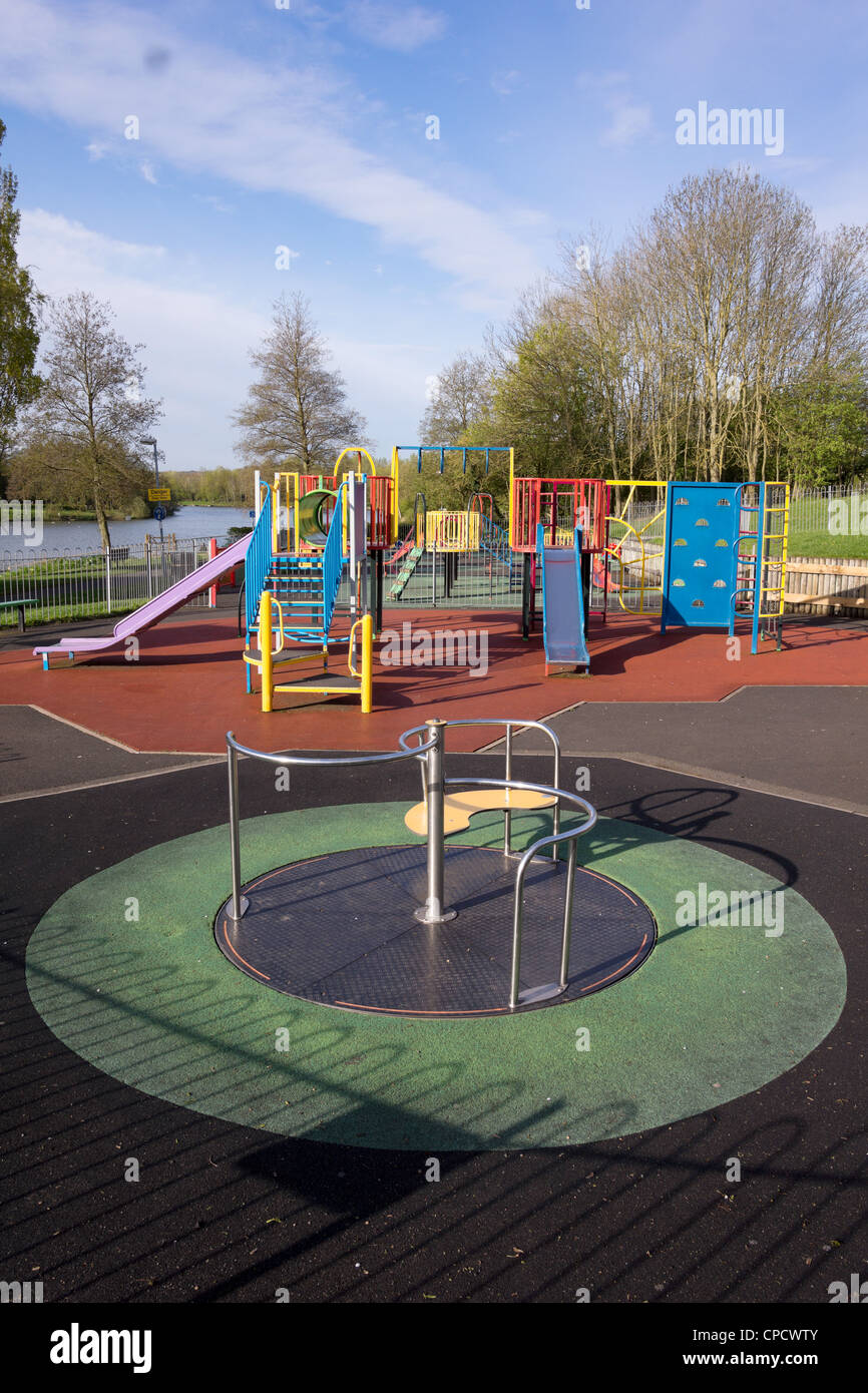 park with play area Stock Photo - Alamy