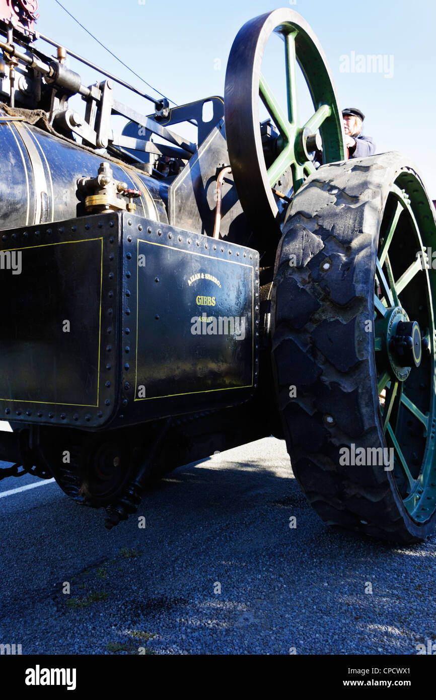 Burrell steam traction engine in New Zealand Stock Photo - Alamy