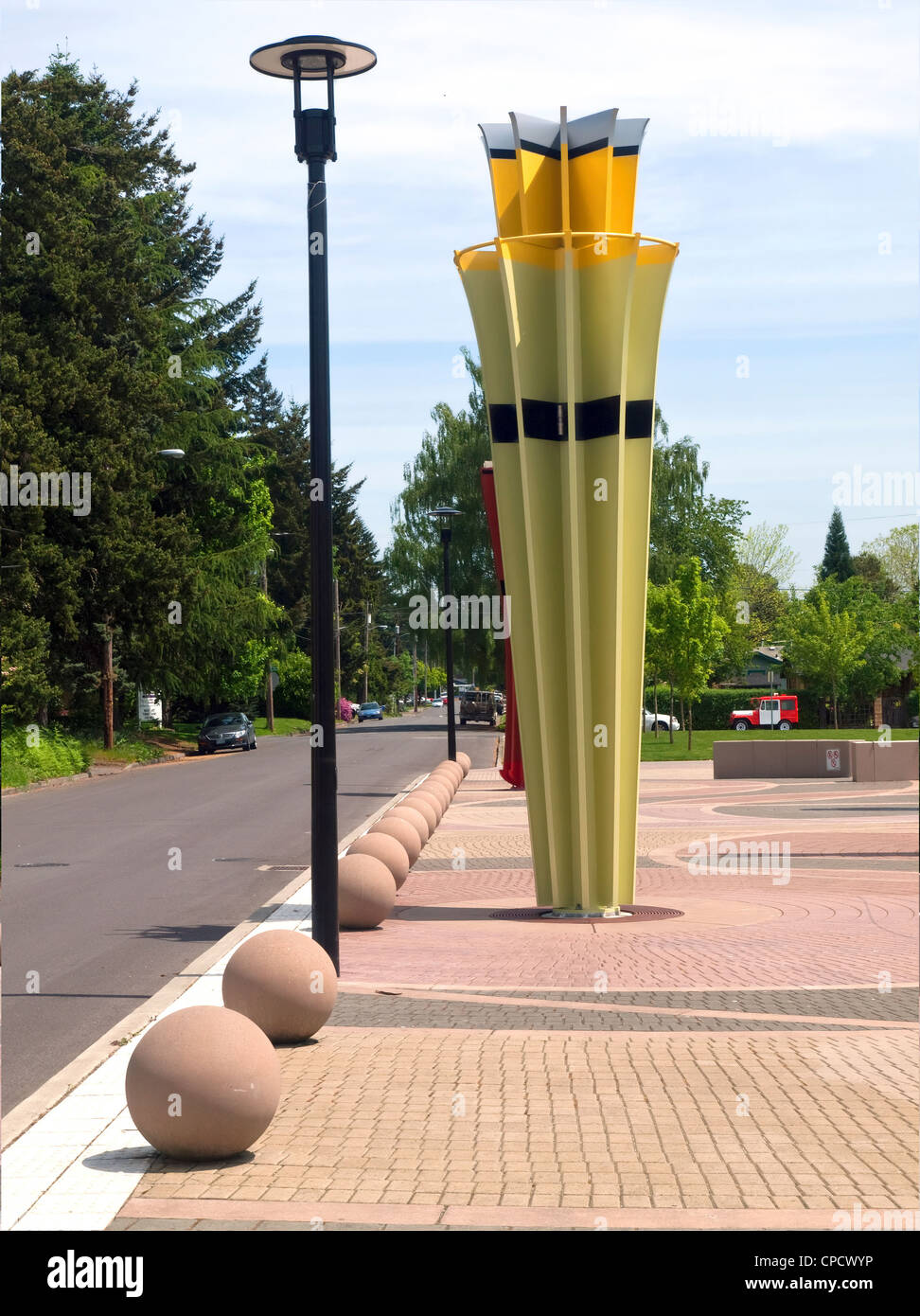 Artistic objects in a public park, Gresham OR Stock Photo - Alamy