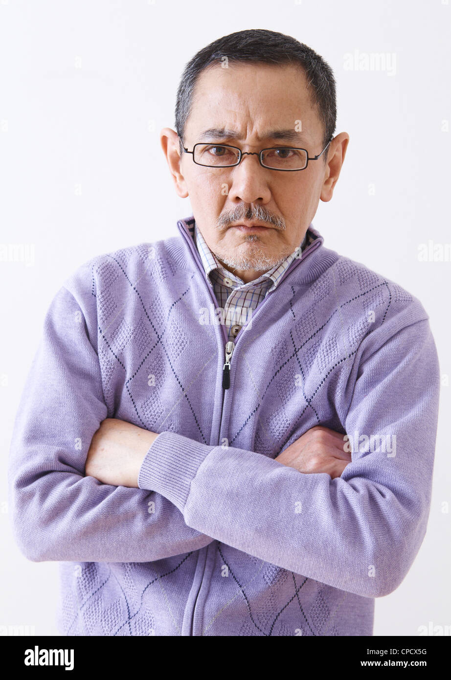 Angry senior man Stock Photo - Alamy