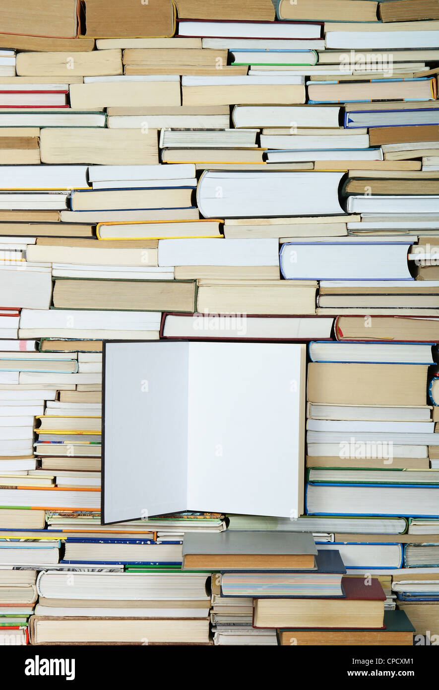 Opened book background hi-res stock photography and images - Alamy