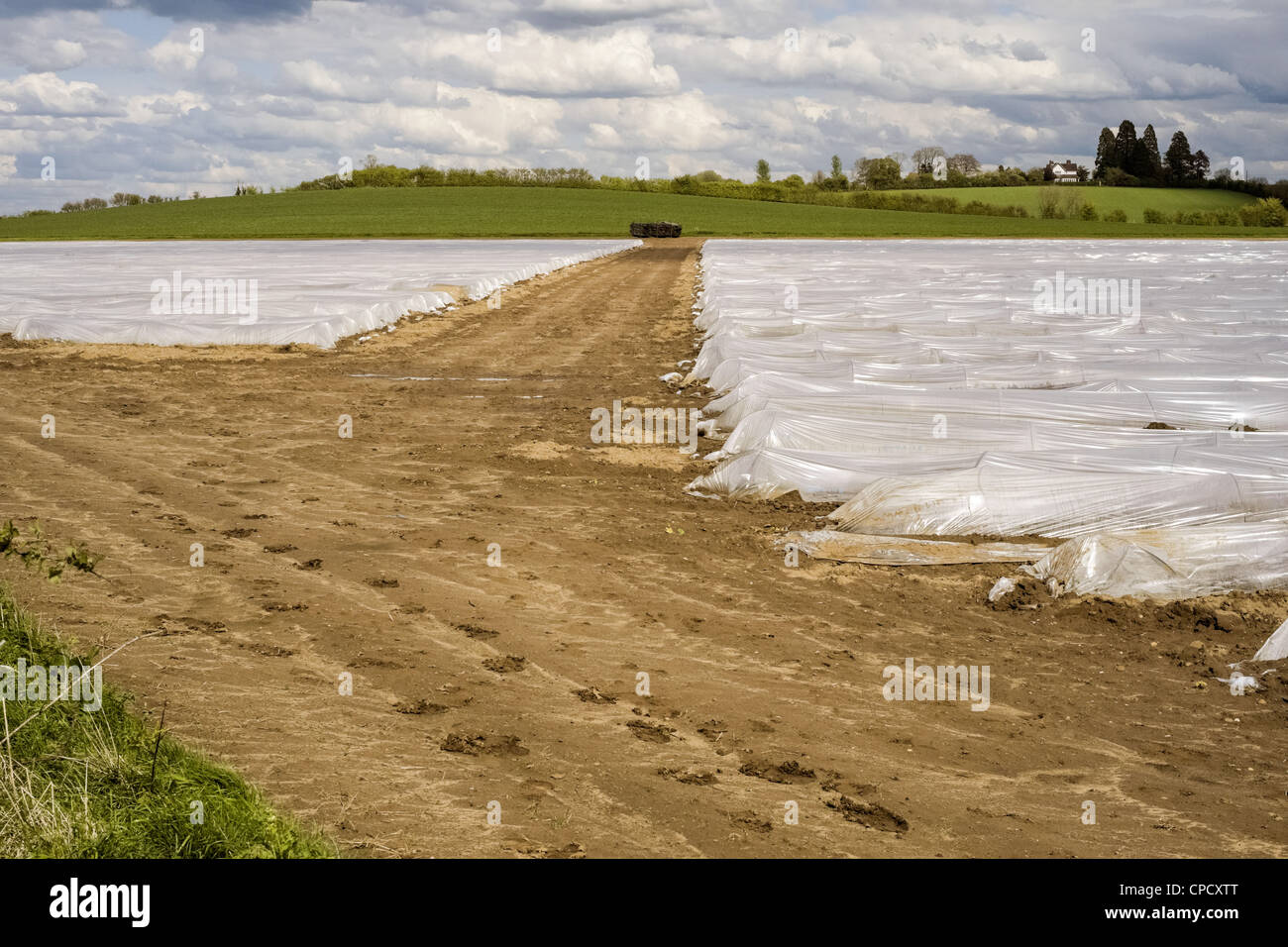 construction in a field Stock Photo - Alamy