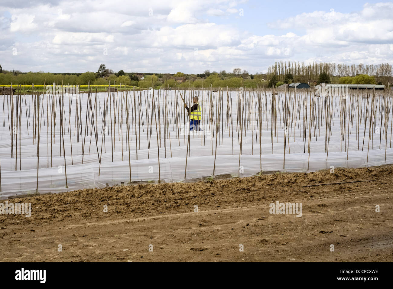 construction in a field Stock Photo - Alamy